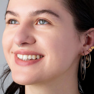 Star Shaped Hinged Segment Ring - F136 Implant Grade Titanium
